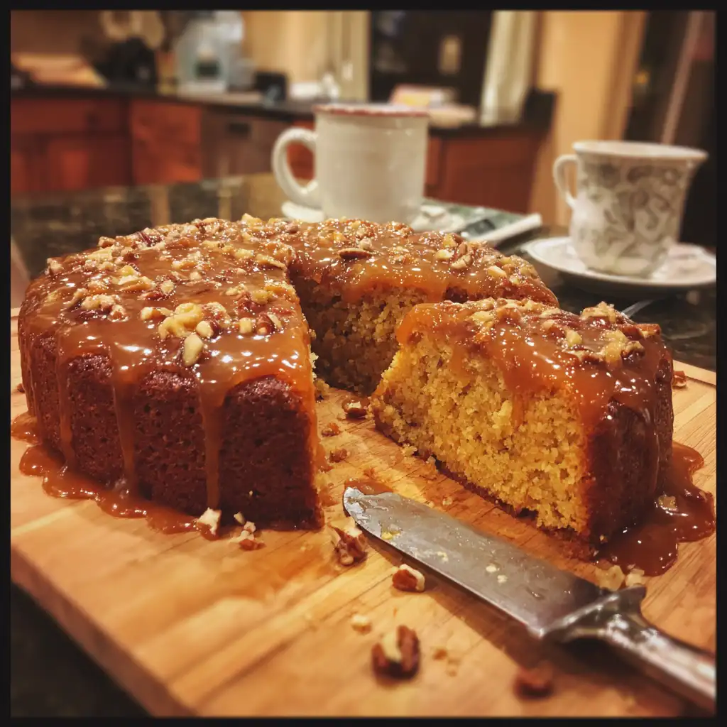 Pumpkin Praline Cake with Brown Sugar Glaze Recipe - Cakes Louna