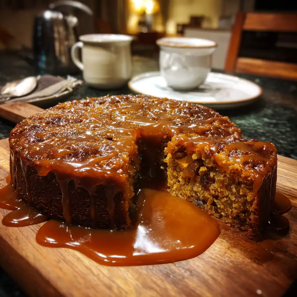 Sticky Toffee Date Cake Recipe with Caramel Sauce - Cakes Louna